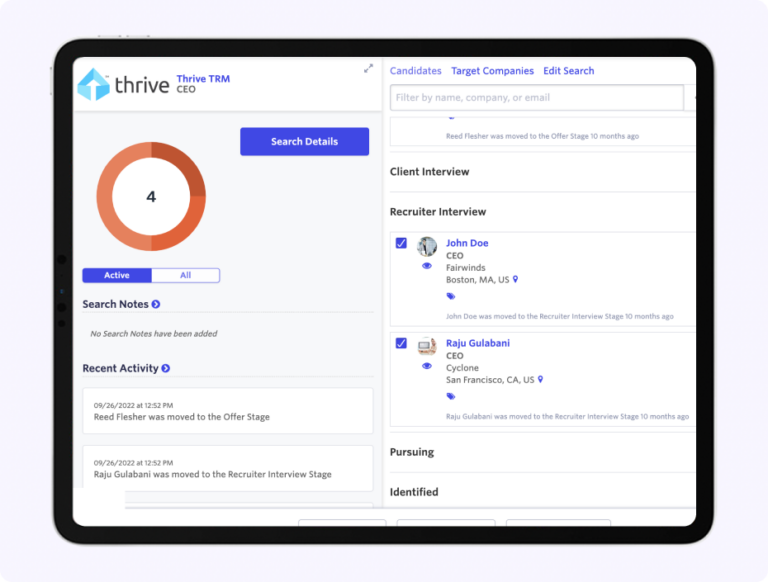 Thrive TRM - Talent Relationship Management Software and Applicant ...
